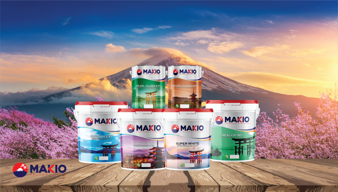CÁC SẢN PHẨM BỘT BẢ, SƠN CỦA MAKIO ĐANG PHÂN BỔ - Hãng Sơn Makio